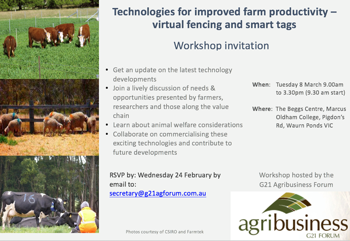 Technologies for improved farm productivity - virtual fencing and smart ...